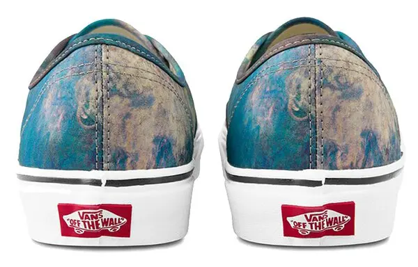 VANS Moma X Authentic 'claude Monet's Water Lilies' Low Top Sneakers - Blue