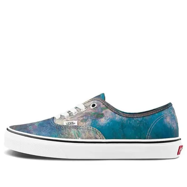 VANS Moma X Authentic 'claude Monet's Water Lilies' Low Top Sneakers - Blue