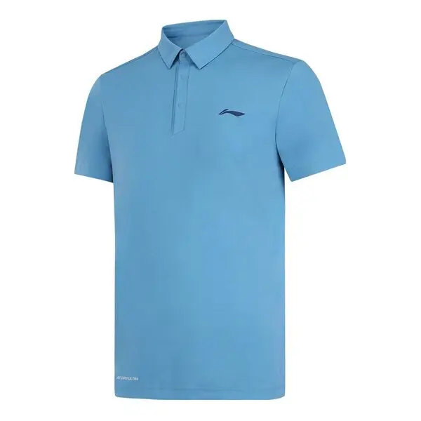 LI-NING Logo Lifestyle Polo Shirt - Sky Blue