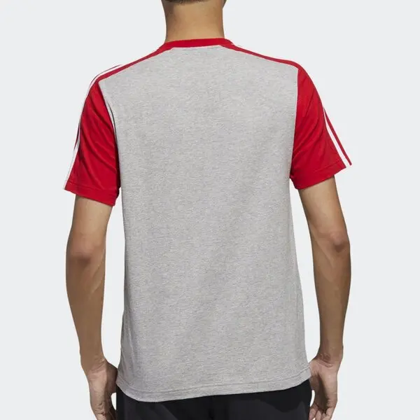 Adidas Ess Cb Tee Logo Tee - Redblackgraymulti-color