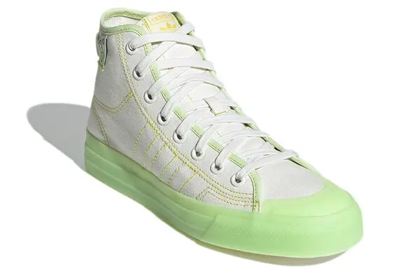 Adidas Nizza Hi Rf Sneakers - Cream/yellowgreen
