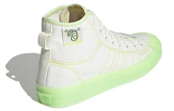 Adidas Nizza Hi Rf Sneakers - Cream/yellowgreen