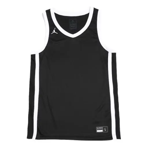 JORDAN Air Basketball Vest - Black And White