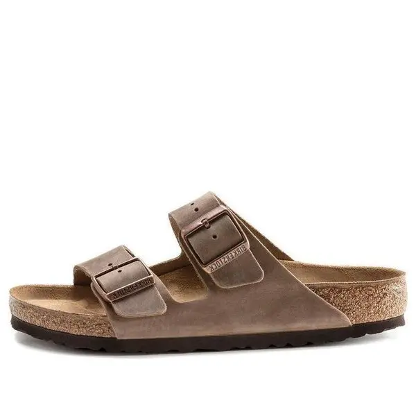 BIRKENSTOCK Arizona Oiled Leather Sandals - Brown