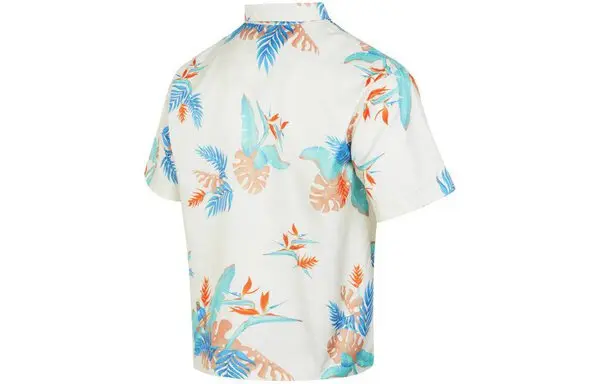 Nike Dri-fit Printed Short-sleeve Shirt 'pale Ivory - Multi-color