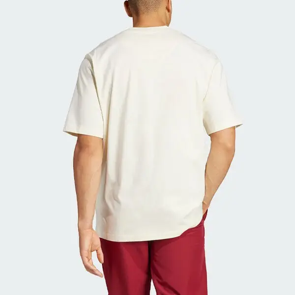 Adidas Manchester United Lfstlr Oversized T-shirts 'white Red