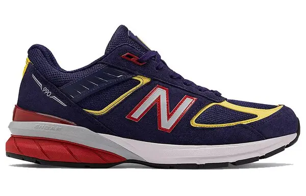 NEW BALANCE 990v5 Made In Usa Low Top Sneakers - Purple/white/red