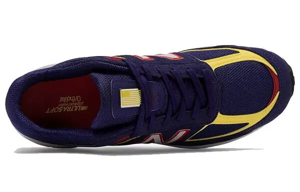 NEW BALANCE 990v5 Made In Usa Low Top Sneakers - Purple/white/red