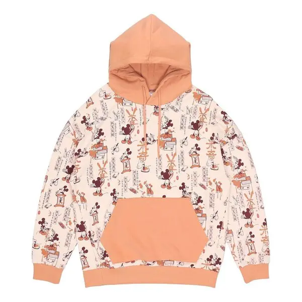 LI-NING X Disney Crossover Mickey Mouse Hoodie - White/orange