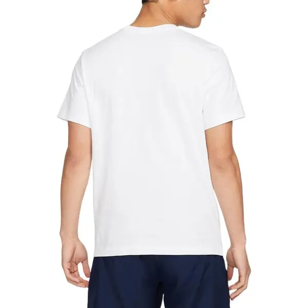 Nike Large Logo Pattern Printing Round Neck Casual Short Sleeve White T-shirt