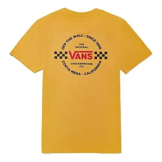 VANS Athleisure Casual Sports Short Sleeve - Yellow