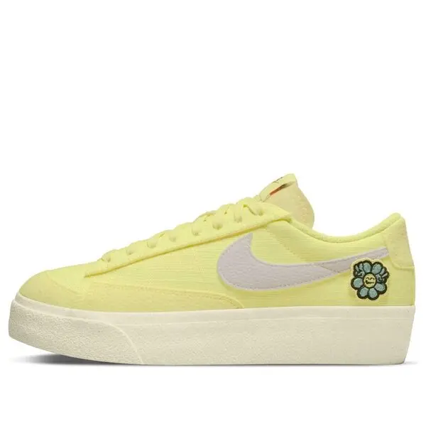 Nike Blazer Low Platform Next Nature 'flower Power - Yellow/white