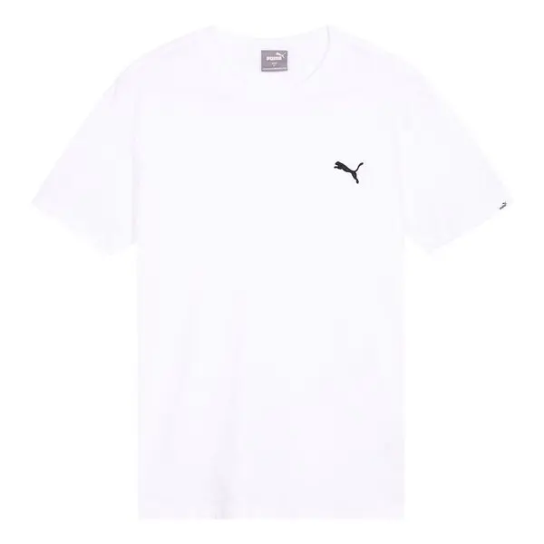 PUMA Essentials Logo Tee 'white - White/black