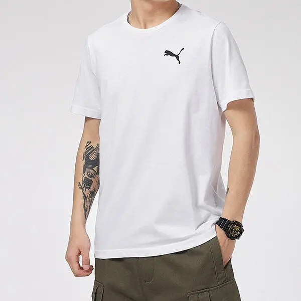 PUMA Essentials Logo Tee 'white