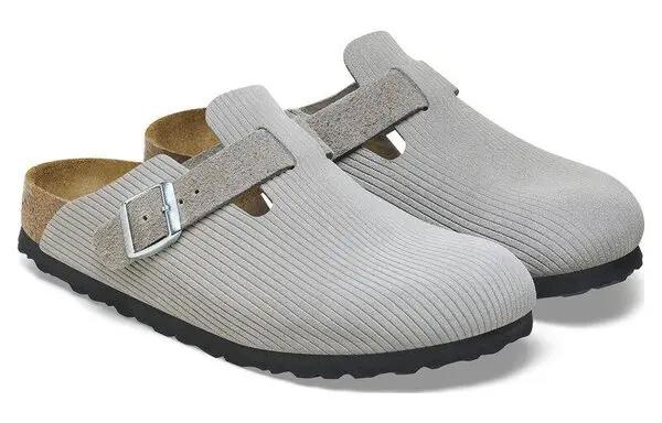 BIRKENSTOCK Boston Suede Embossed Clogs
