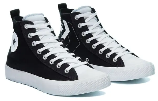 CONVERSE High Top Sneakers With Vulcanized Midsole - Black/white