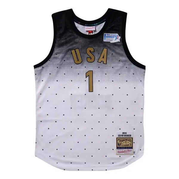 Mitchell & Ness X Nba All-star Usa 2016-17 Jersey Devin Booker 1 - White/black