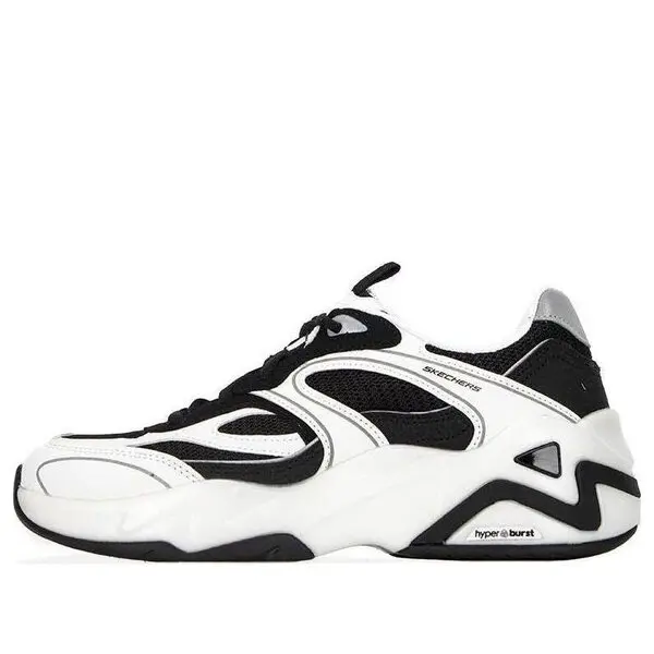 Sketchers Dlites Hyper Burst Sneakers - White/black