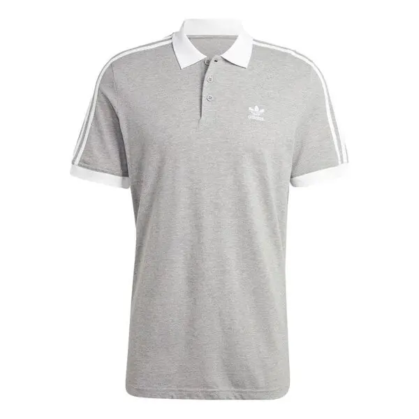 Adidas Adicolor Classics 3-stripes Polo Shirt 'grey - Medium Grey Heather