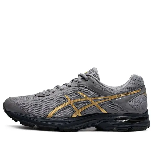 Asics Gel-flux 4 Athletic Low Top Sneakers - Grey/gold