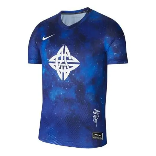 Nike X Lpl Crossover Estar Quick Dry Short Sleeve Shirt - Blue