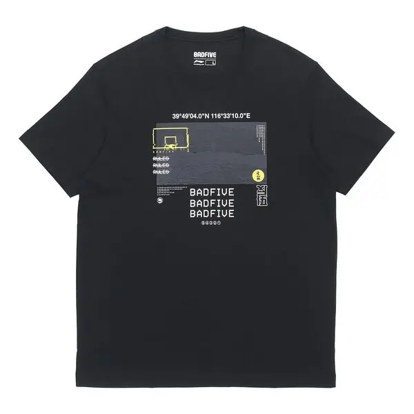 LI-NING Badfive Graphic T-shirt - Black