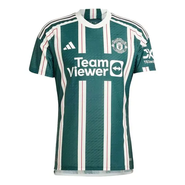 Adidas Manchester United 23/24 Away Authentic Jersey Asia Sizing 'green White - Green/white