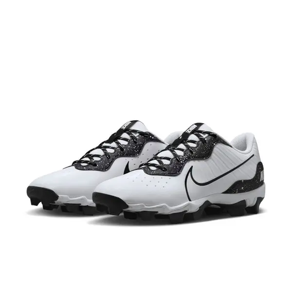 Nike Alpha Huarache 4 Keystone Athletic Cleats - White/black