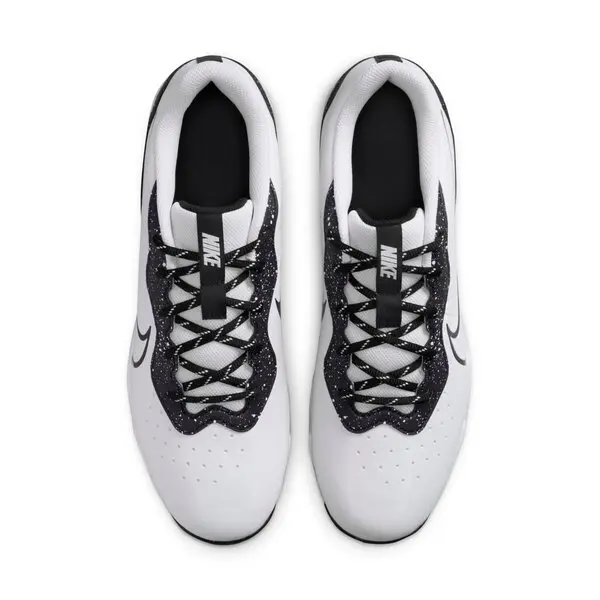 Nike Alpha Huarache 4 Keystone Athletic Cleats - White/black