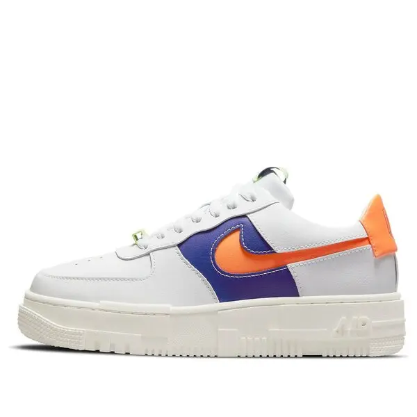Nike Force 1 Pixel Sneakers - White/orange/blue