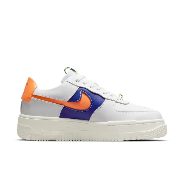 Nike Force 1 Pixel Sneakers - White/orange/blue