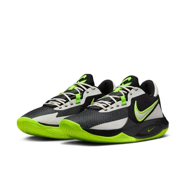 Nike Precision 6 Athletic Sneakers - Black/sail/volt