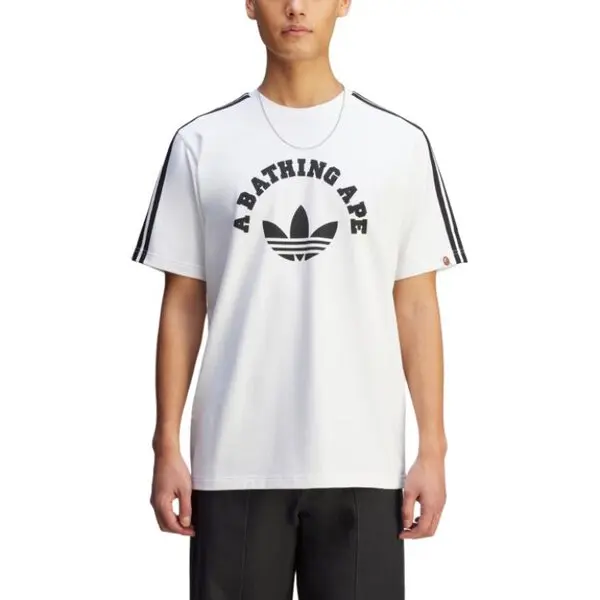 Adidas X Bape T-shirt Asia Sizing 'white
