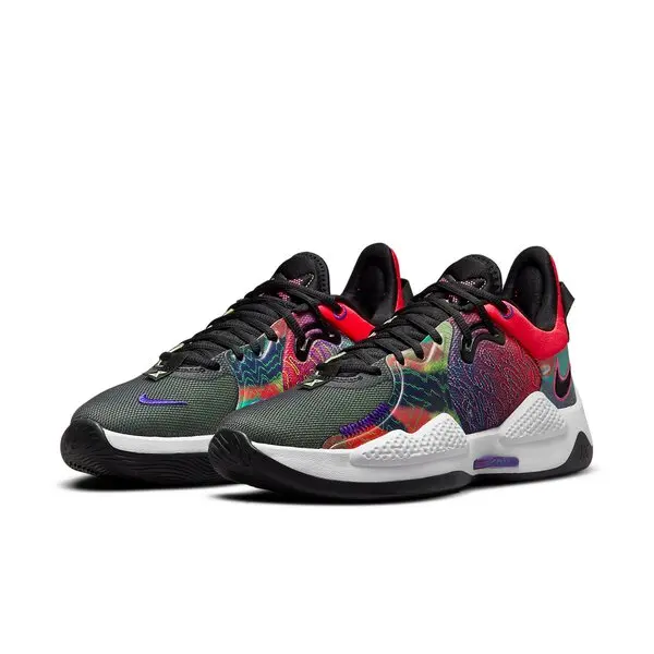 Nike Pg 5 Basketball Sneakers - Black/multi-color