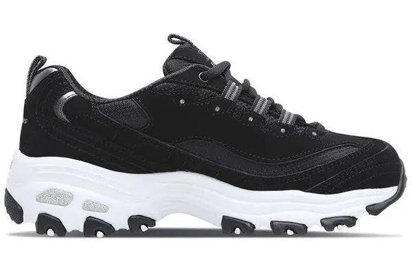 Sketchers D'lites Sneakers - Black/silver