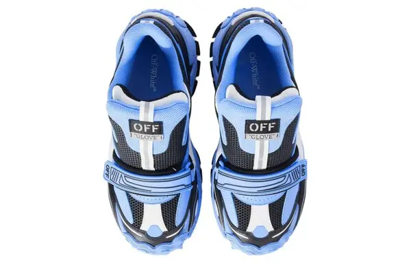 Off-White Glove Slip-on Sneakers - Light Blue/black