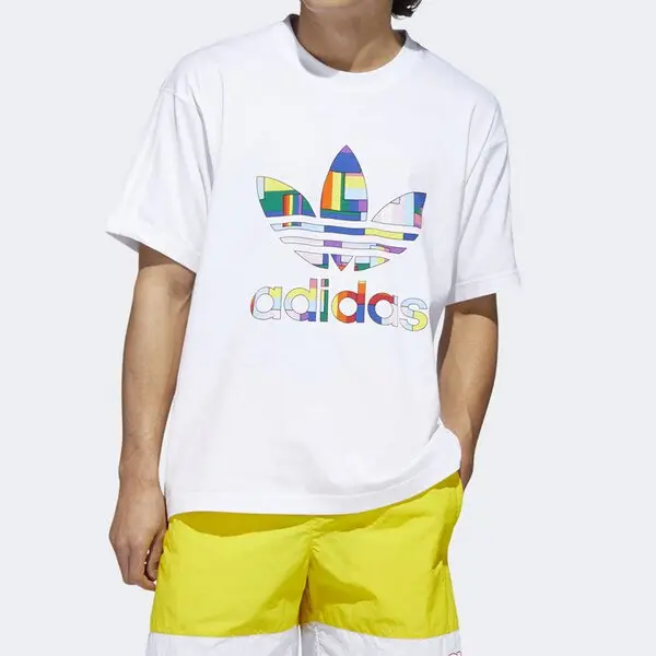 Adidas Originals Flag Lag Fill Tee Sports Short Sleeve - White