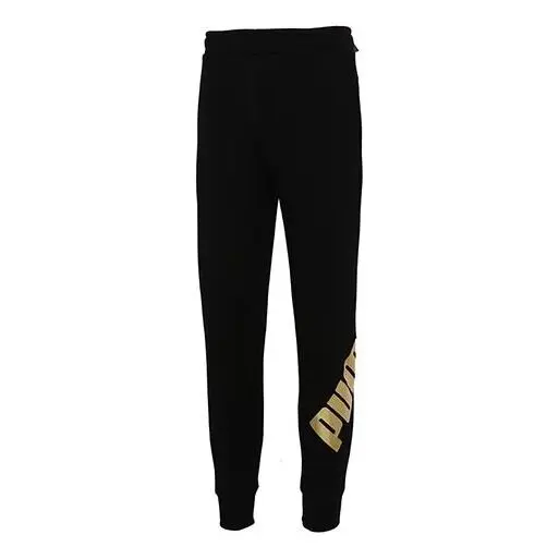 PUMA Modern Sports Sweatpants 'black - Black/gold