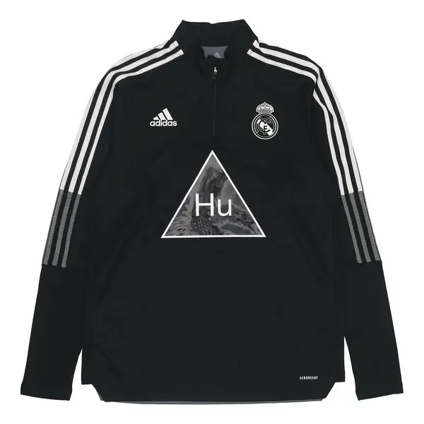 Adidas X Real Madrid Half Zip Pullover - Blackgray