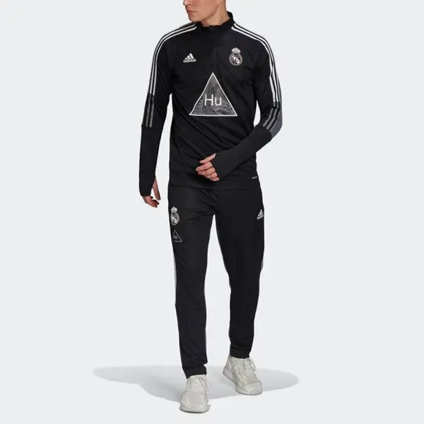 Adidas X Real Madrid Half Zip Pullover - Blackgray