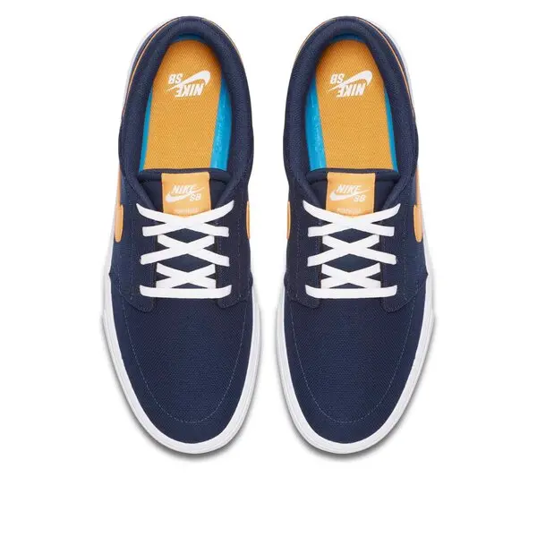 Nike Portmore Ii Solar Cnvs Lace-up Sneakers - Blue/yellow