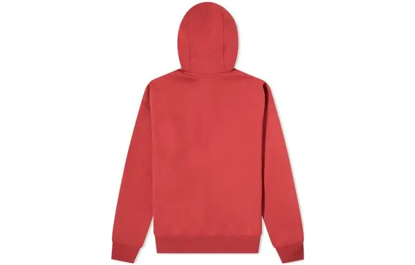 Nike Nrg Solo Swoosh Fleece Hoodie 'red - Cedar/white