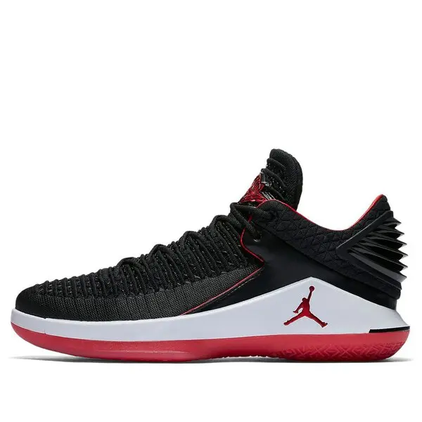 JORDAN 32 Low 'banned' Sneakers - Black/white/red