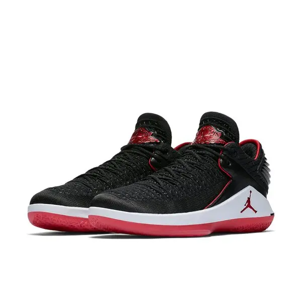 JORDAN 32 Low 'banned' Sneakers - Black/white/red