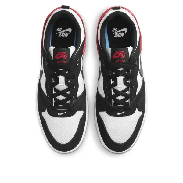 Nike Alleyoop Low Top Sneakers - Black/white/university Red