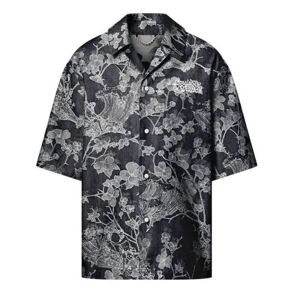 LOUIS VUITTON Short Sleeve Denim Shirt - Dark Blue