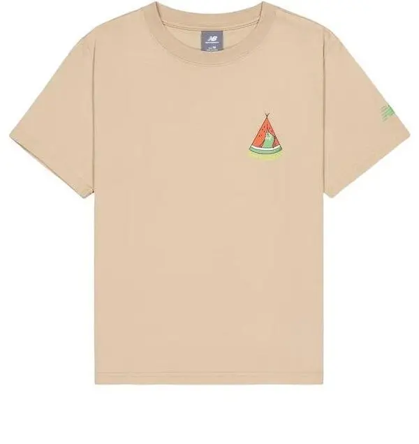 NEW BALANCE Cartoon Short Sleeve T-shirt Asia Sizing - Pink