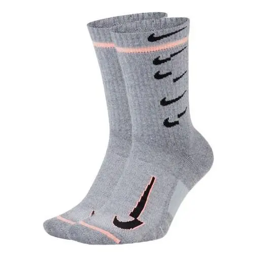 Nike Multiplier Crew Socks 1 Pack - Gray