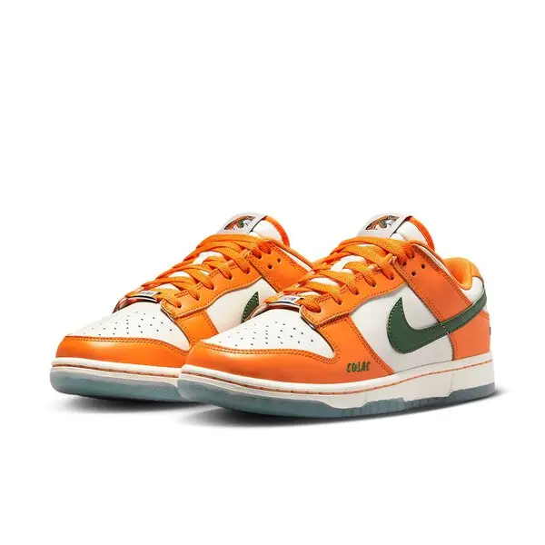 Nike Florida A&m University Dunk Low 'rattlers - Whiteorange