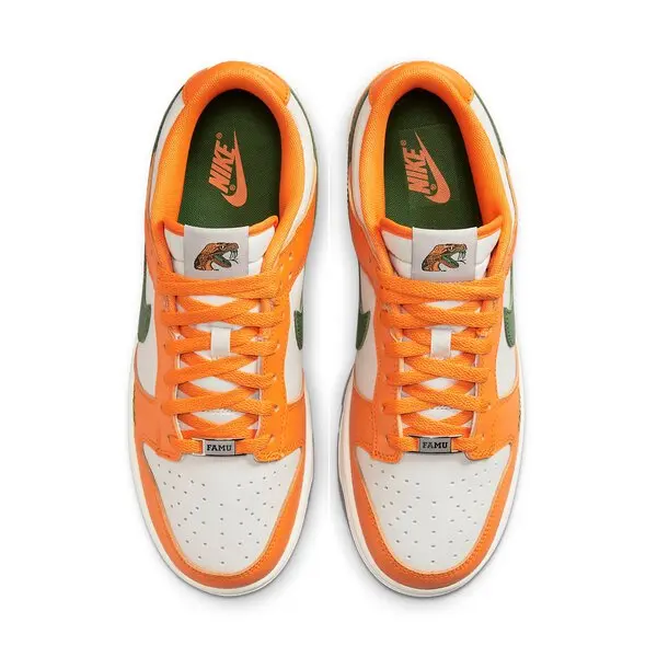 Nike Florida A&m University Dunk Low 'rattlers - Whiteorange